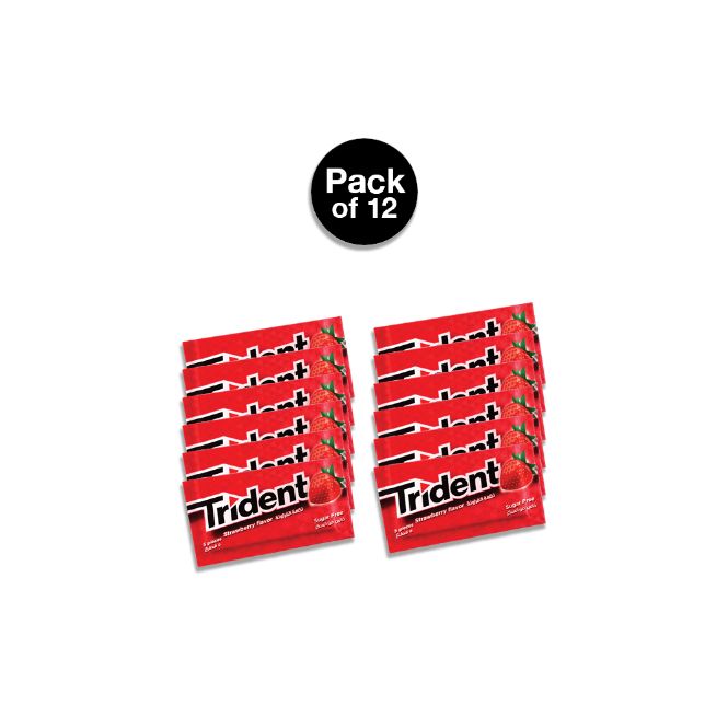 Trident-Strawberry-pack-of-12 – Kelchi.com Lebanon Shopping Buy Online