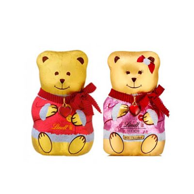 Lindt Teddy Santa Girl OR Boy Milk Chocolate 100g – Kelchi.com Lebanon ...